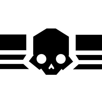 " Helldiver Chest Emblem - Black" Sticker for Sale by D D | Redbubble