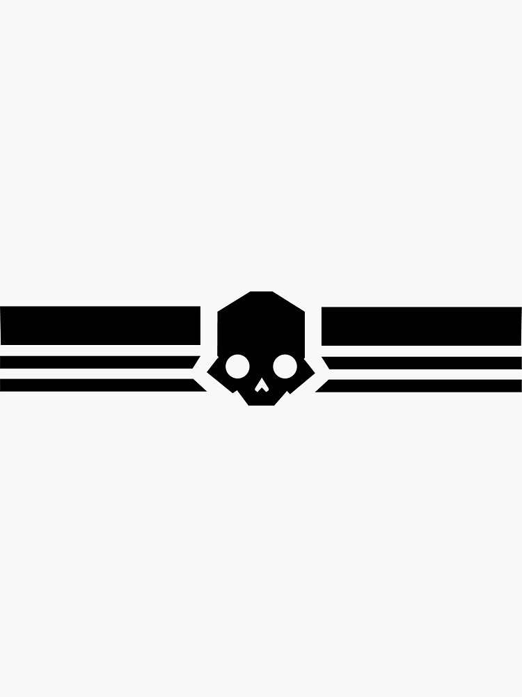 " Helldiver Chest Emblem - Black" Sticker for Sale by D D | Redbubble