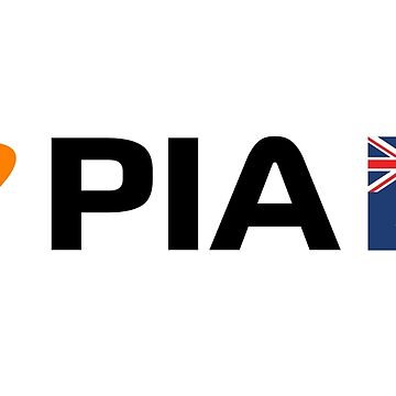 "Oscar Piastri Mclaren F1 Driver logo " Sticker for Sale by SGplants ...