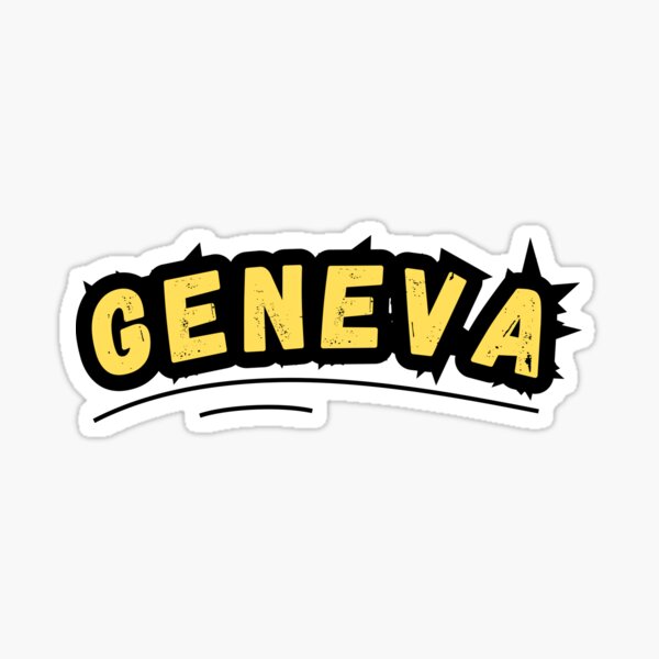 "Geneva" Sticker for Sale by variant designer | Redbubble