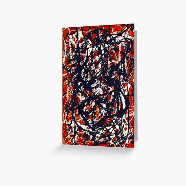 "jackson pollock abstract expressionism" Greeting Card for Sale by ...