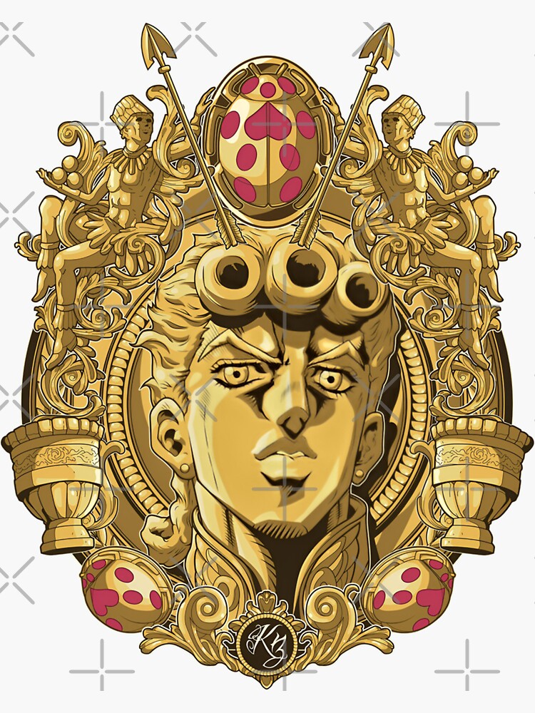 "golden wind" Sticker for Sale by the-tee-factory | Redbubble