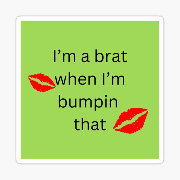 "brat album sticker" Sticker for Sale by Sinister-styles | Redbubble