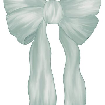 "Coquette sage green bow" Sticker for Sale by Etkennedy | Redbubble