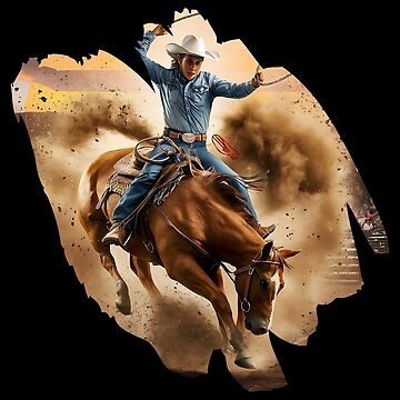"Rodeo Ready vintage cowboy designs" Sticker for Sale by Redjakkal ...