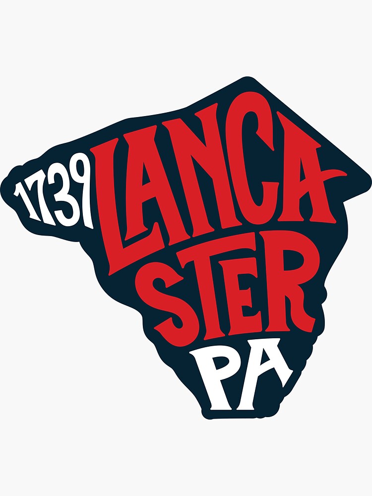 "Lancaster County Outline" Sticker for Sale by JoshWeber | Redbubble