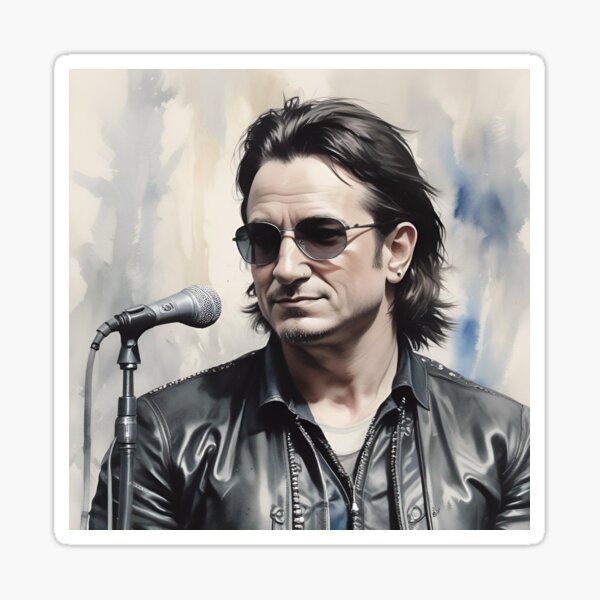 "Bono" Sticker for Sale by Lachrymosa | Redbubble
