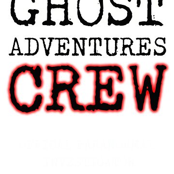 Logo Der Ghost Adventures Crew Zak Bagans Nametag Ghost Adventures