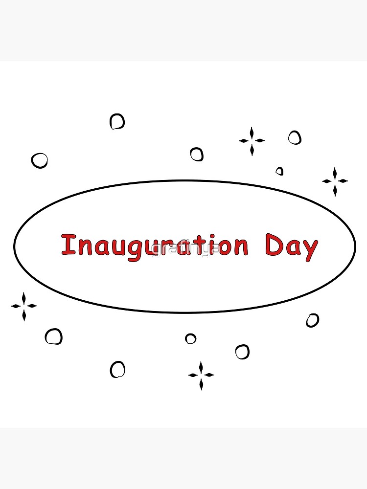 "Inauguration Day. Congratulations on the holiday. Holiday text" Poster ...