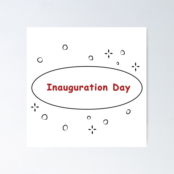 "Inauguration Day. Congratulations on the holiday. Holiday text" Poster ...