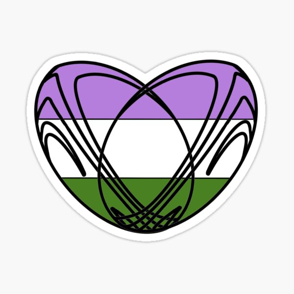 "Genderqueer Pride Rugby Ball" Sticker for Sale by gorhamk12 | Redbubble