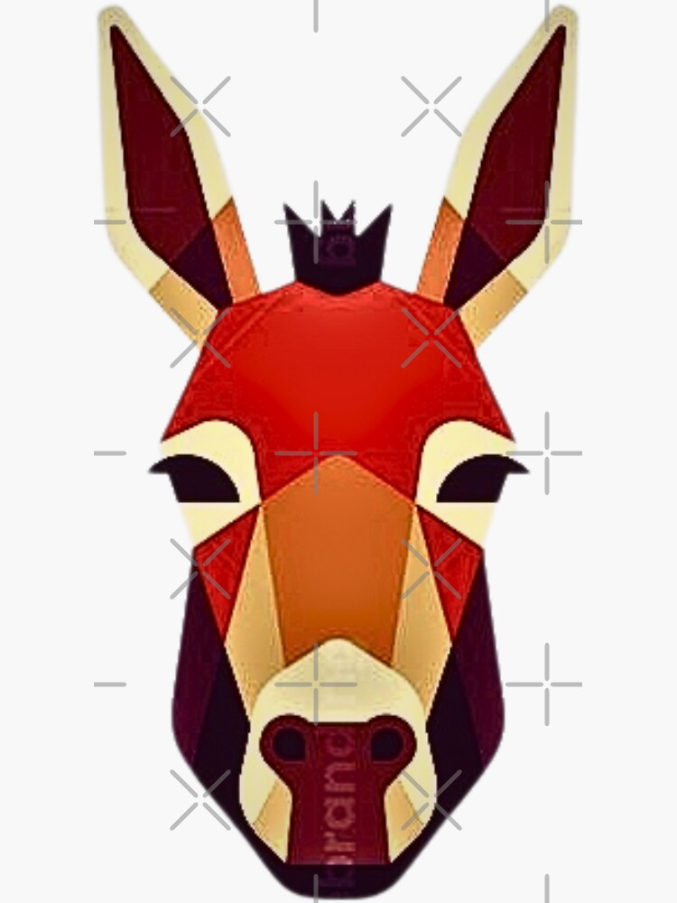 "Mule Sticker" Sticker for Sale by BadmintonArt | Redbubble