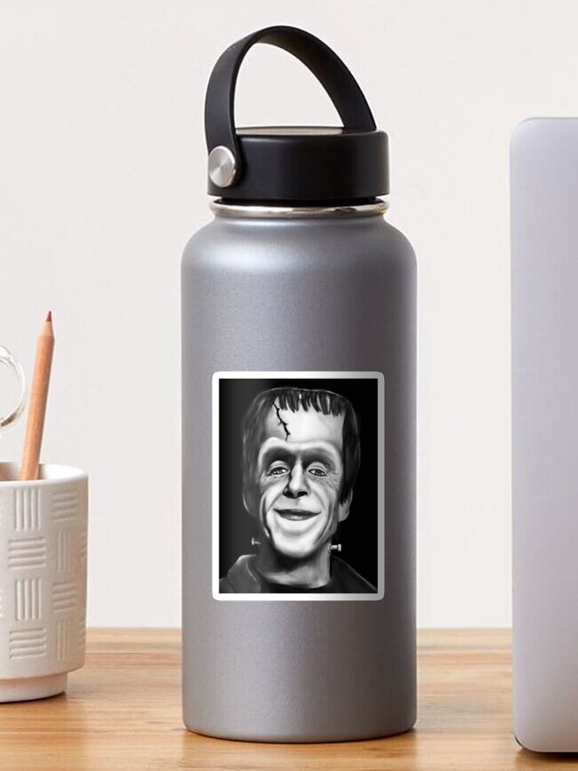 "Herman Munster " Sticker for Sale by scottra | Redbubble