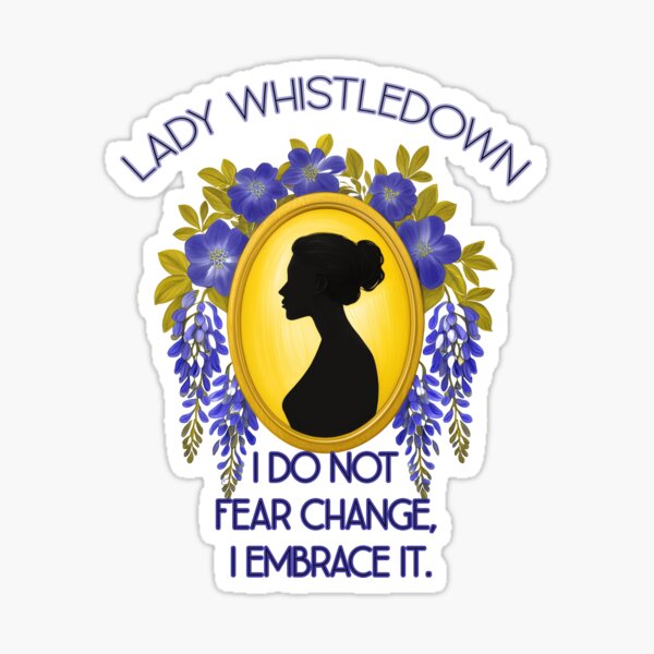 "Bridgerton's Fearless Lady Whistledown" Sticker for Sale by ...