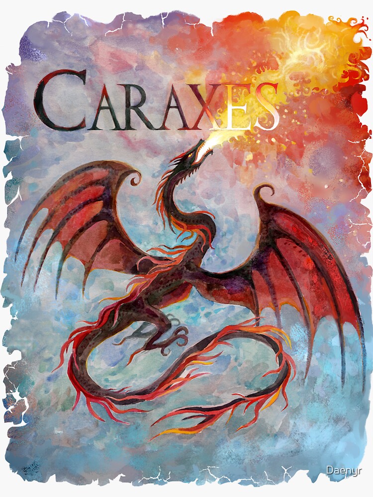 "Dragon Caraxes" Sticker for Sale by Daenyr | Redbubble