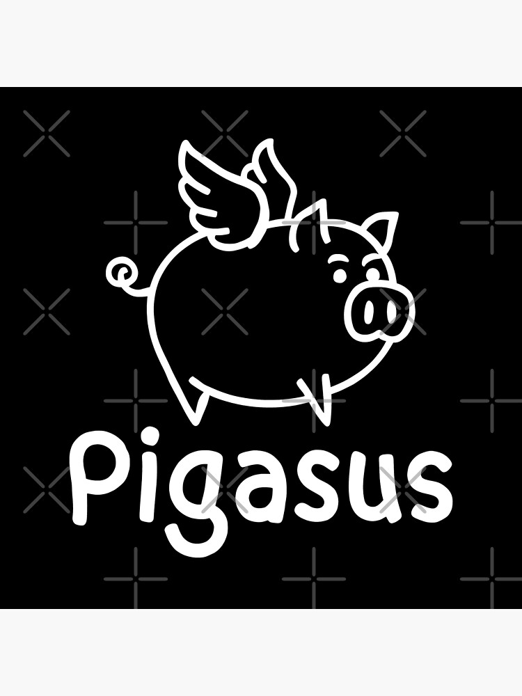 "Pigasus the Winged, magic Flying Pig Funny Pegasus Wannabe ...