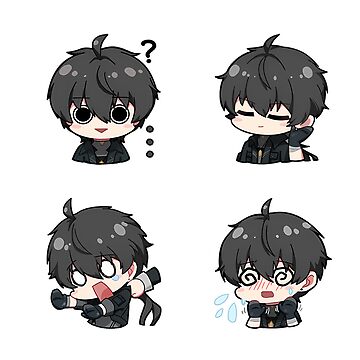"Male Rover Sticker Set Wuthering Waves" Sticker by Demray | Redbubble