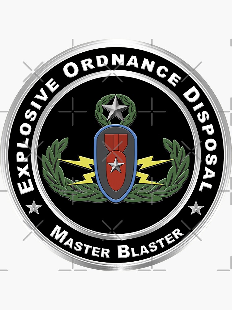 "EOD Master Badge" Sticker for Sale by SoldierAlways | Redbubble