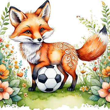 "cute football fox" Sticker by Talpha | Redbubble