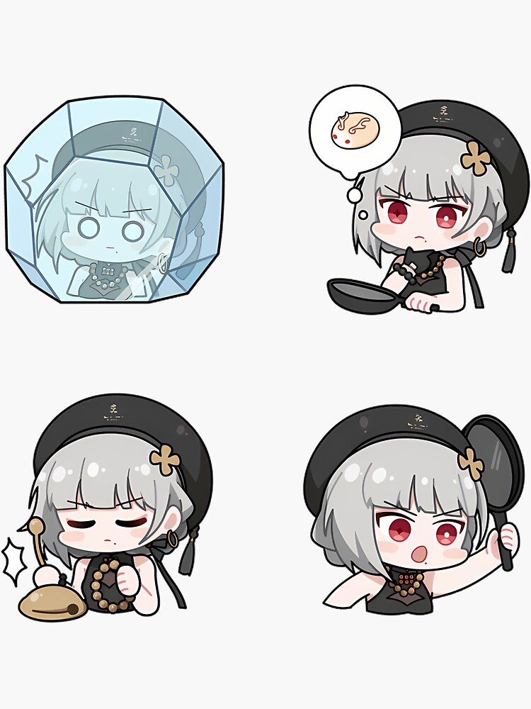 "Sanhua Sticker Set Wuthering Waves" Sticker by Demray | Redbubble