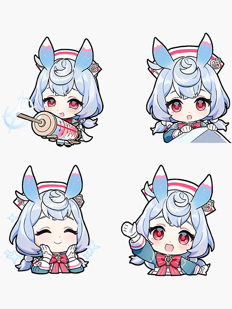"Sigewinne Sticker Set Genshin Impact" Sticker by Demray | Redbubble