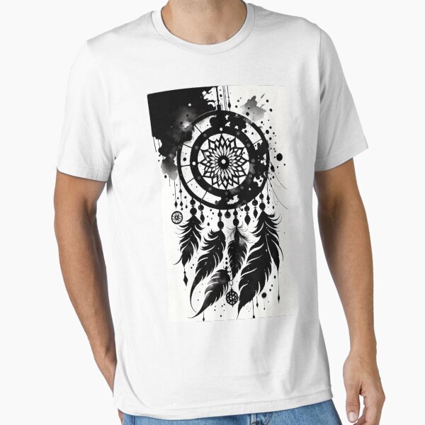 "amulet, dreamcatcher, drawing, ink," Essential T-Shirt for Sale by Beladonna2021 | Redbubble