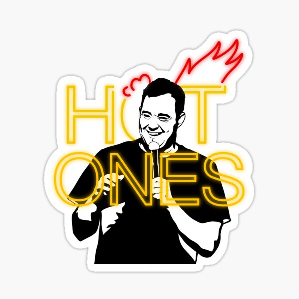 "Shane Gillis Hot Ones" Sticker for Sale by Bjammer | Redbubble