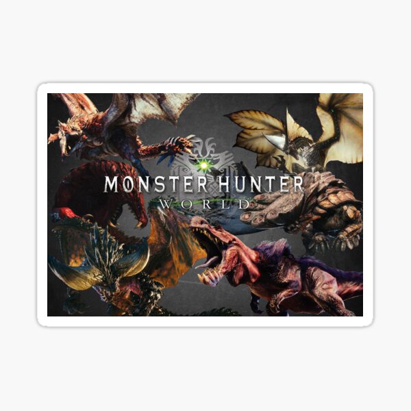 "monster hunter world" Sticker for Sale by francybonzi | Redbubble