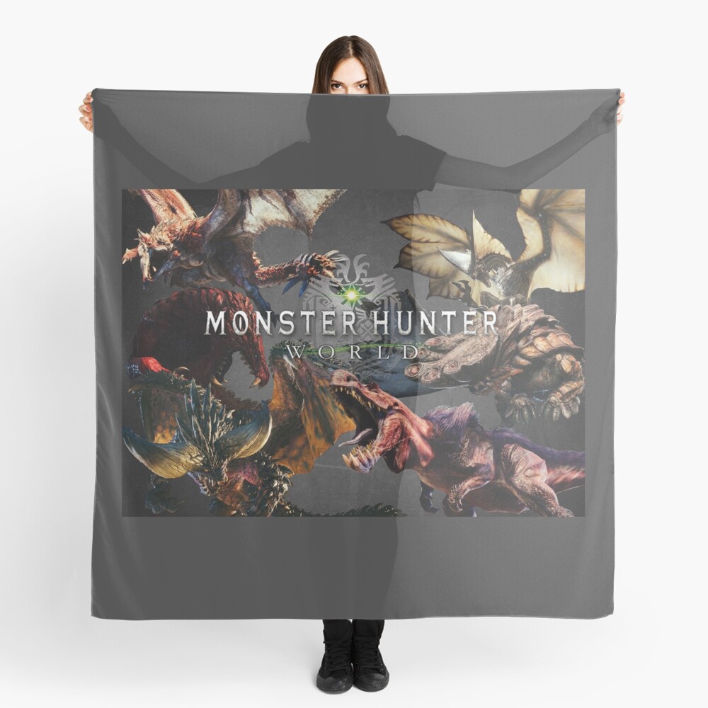 "monster hunter world" Scarf for Sale by francybonzi | Redbubble