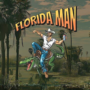 "Florida Man" Sticker for Sale by CorkyDesign | Redbubble