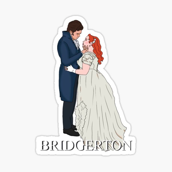 "Mr. & Mrs. Bridgerton " Sticker for Sale by MTylier | Redbubble