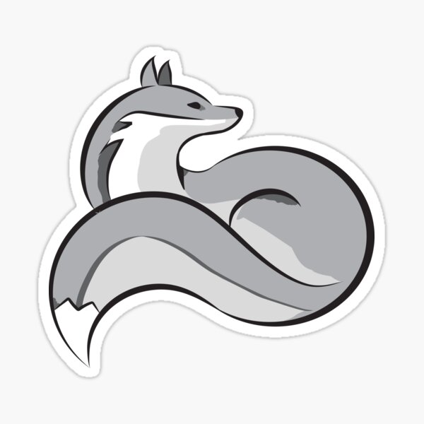 "Silver Fox" Sticker for Sale by fourretout | Redbubble