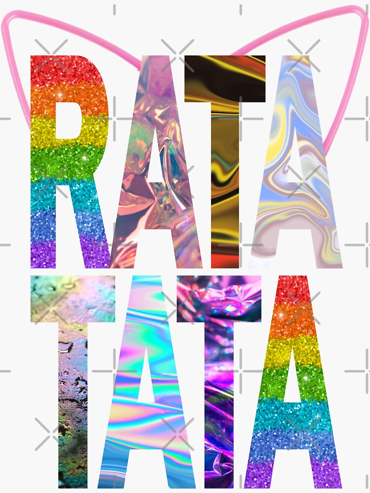 "RATATATA" Sticker for Sale by cupcakemichi | Redbubble
