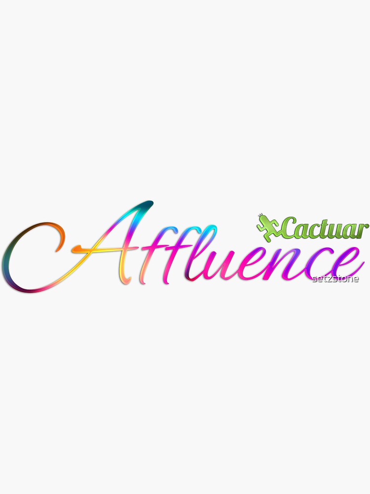 "Affluence Logo" Sticker for Sale by setzstone | Redbubble