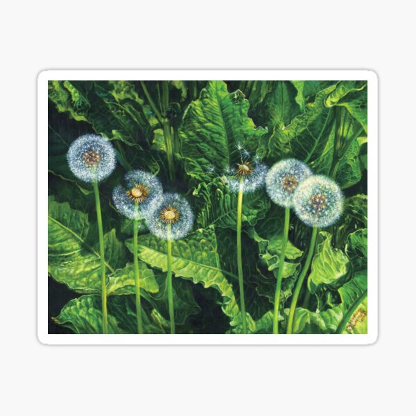 "DANDELIONS" Sticker for Sale by AleksARTua | Redbubble