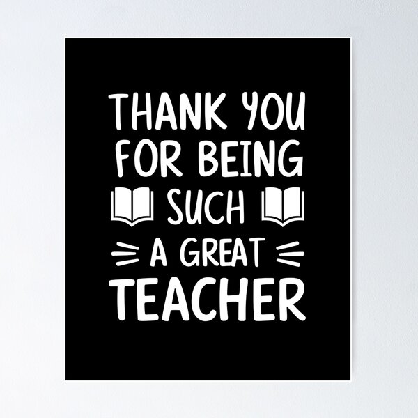 "Thank you for being such a great teacher t-shirt, Teacher quotes t ...