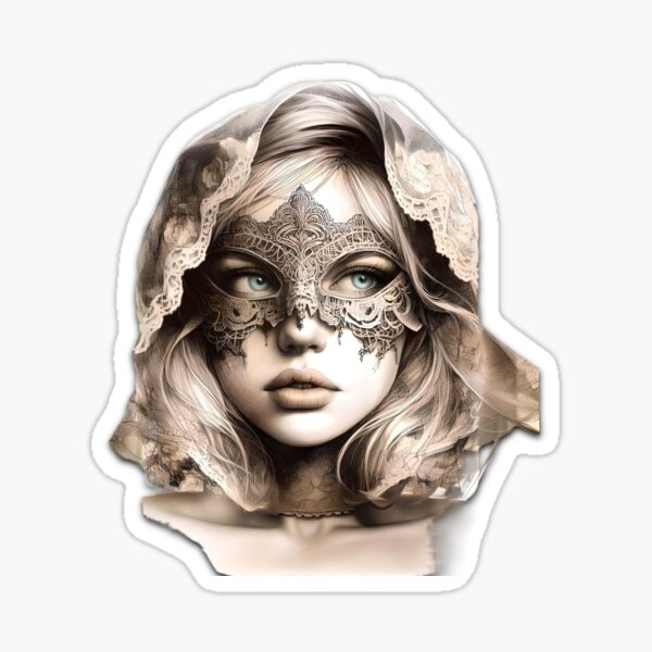 "Mystic Masquerade" Sticker for Sale by Ssevi | Redbubble