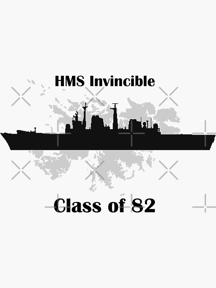 "HMS Invincible - Class of 82" Sticker for Sale by HM-Slops | Redbubble