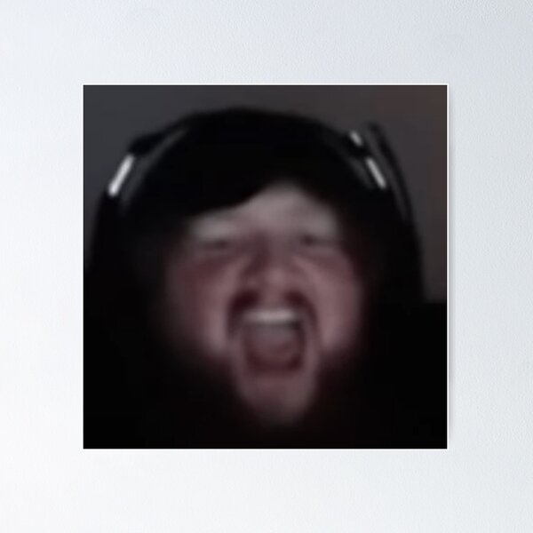 "Caseoh Face" Poster for Sale by HoneybunCloth | Redbubble