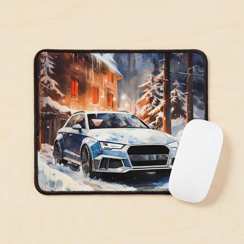 "Watercolor Audi Rs6 In Snowy Forest Village" Sticker for Sale by ...