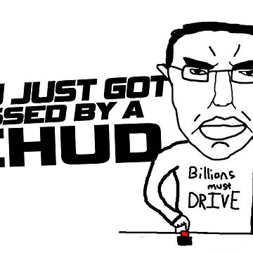 "you just got passed by a chud" Sticker for Sale by Cool-Weeb | Redbubble