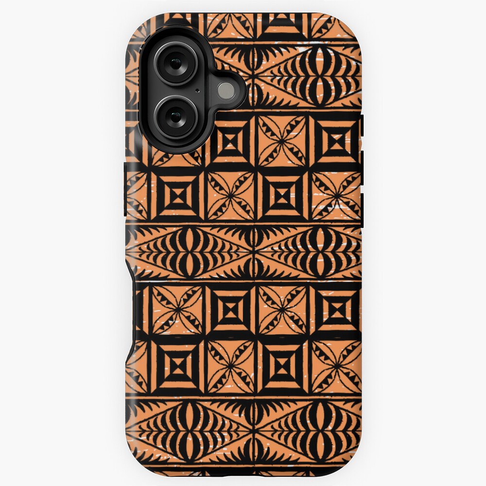 "Ngatu Tokelau Feletoa Fata Tongan Traditional Polynesian Orange ...