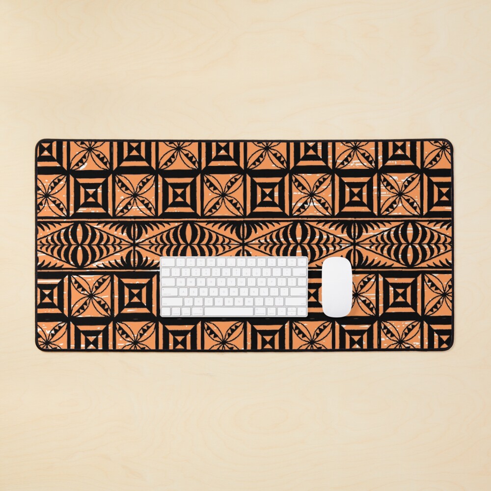 "Ngatu Tokelau Feletoa Fata Tongan Traditional Polynesian Orange ...