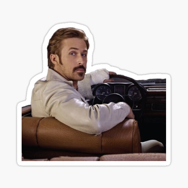 "Ryan Gosling Car - The Nice Guys" Sticker for Sale by spiderdudejung ...