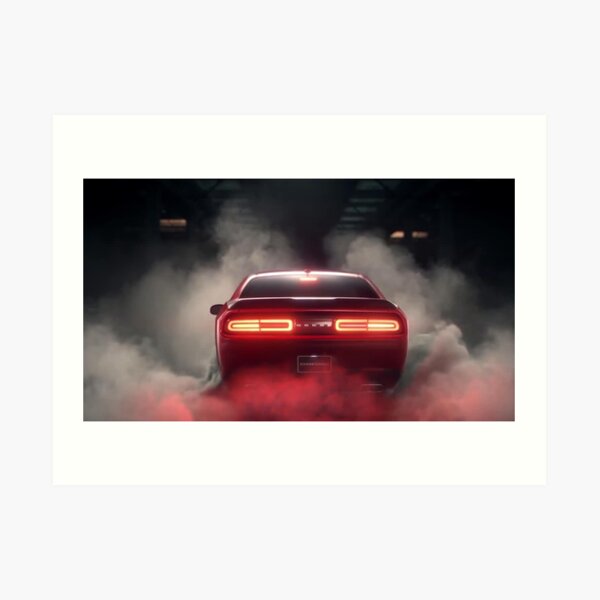 "Dodge Challenger Burnout Poster" Art Print for Sale by PaceRacer ...