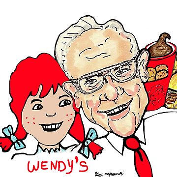 "Wendy's Fast Food" Sticker for Sale by RedBubbleHub25 | Redbubble