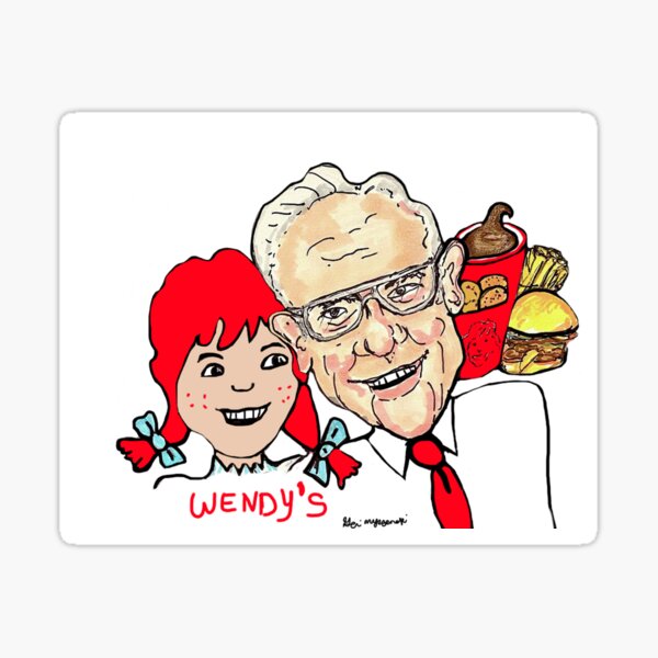 "Wendy's Fast Food" Sticker for Sale by RedBubbleHub25 | Redbubble
