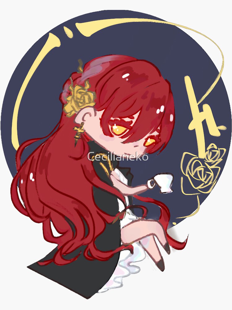 "Himeko Honkai Star Rail " Sticker for Sale by Cecilianeko | Redbubble