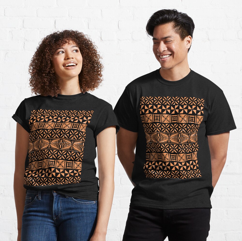 "Ngatu Tokelau Feletoa Manulua Tongan Traditional Polynesian Orange ...