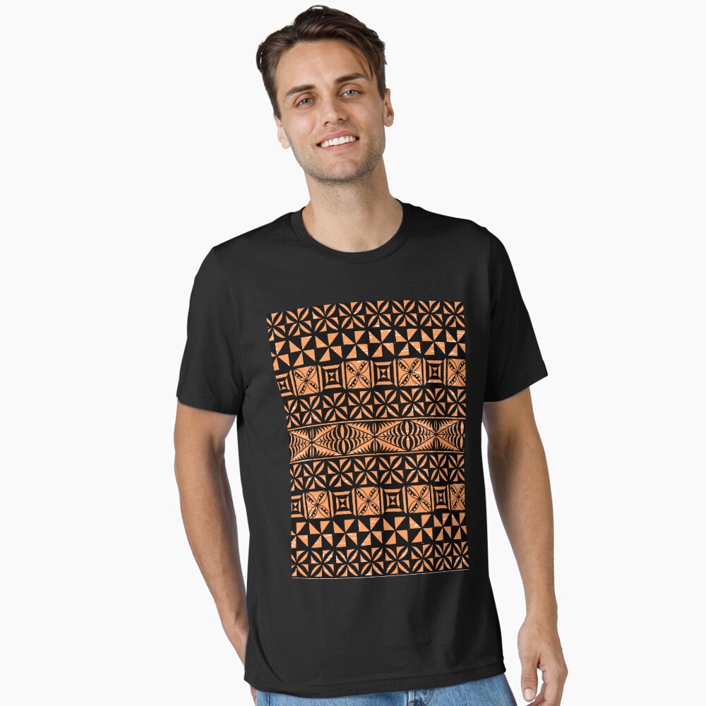 "Ngatu Tokelau Feletoa Manulua Tongan Traditional Polynesian Orange ...